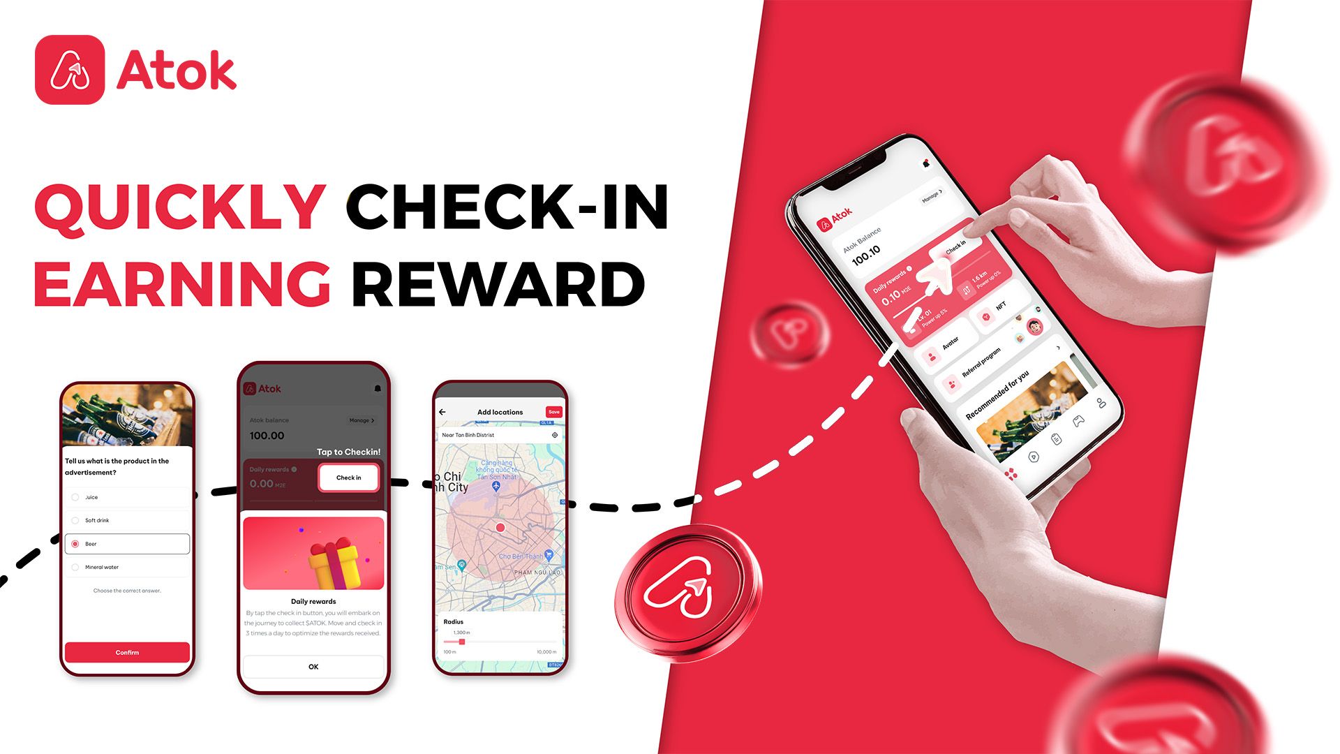 “Check-In” with Atok App | Atok